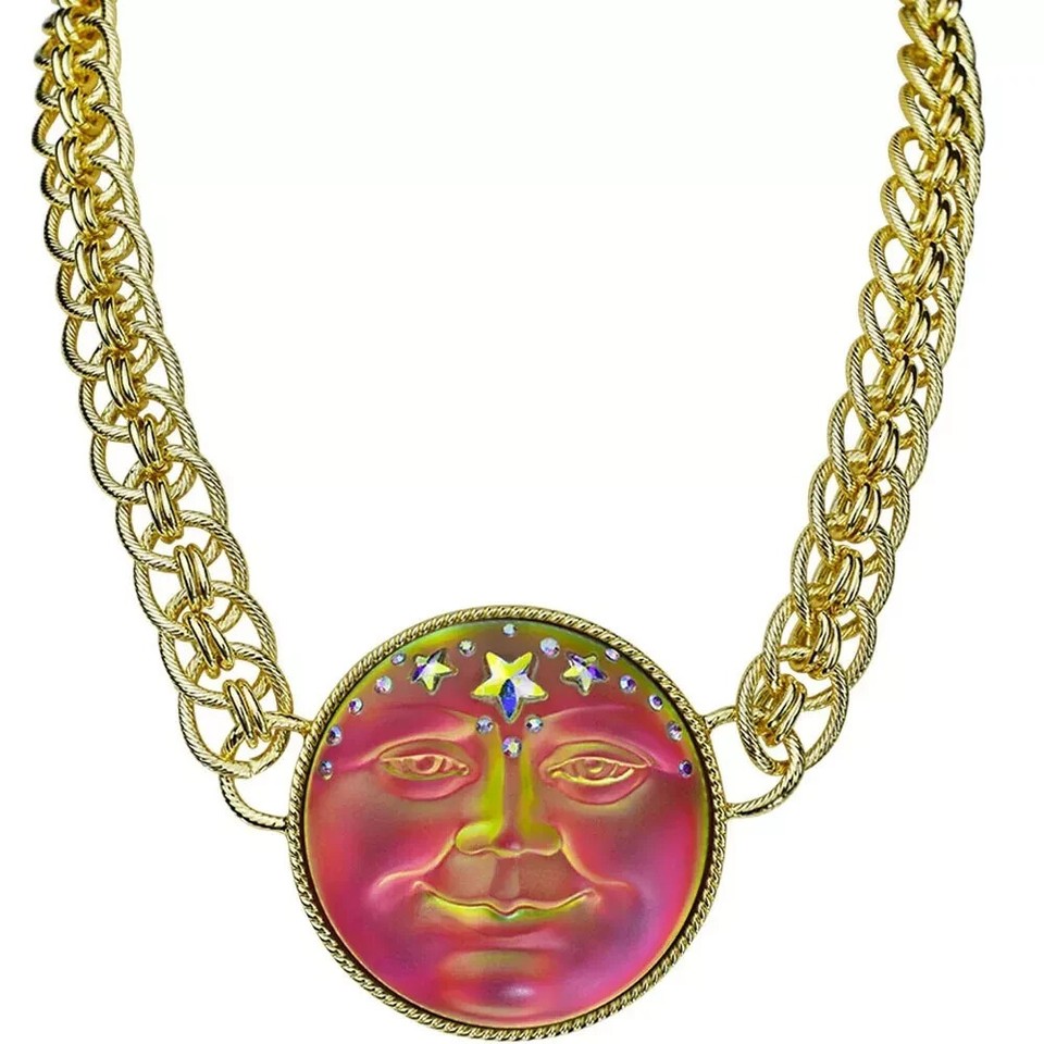 Kirks Folly Venus Mystic 50mm Seaview Moon Status Chain Necklace GT ...