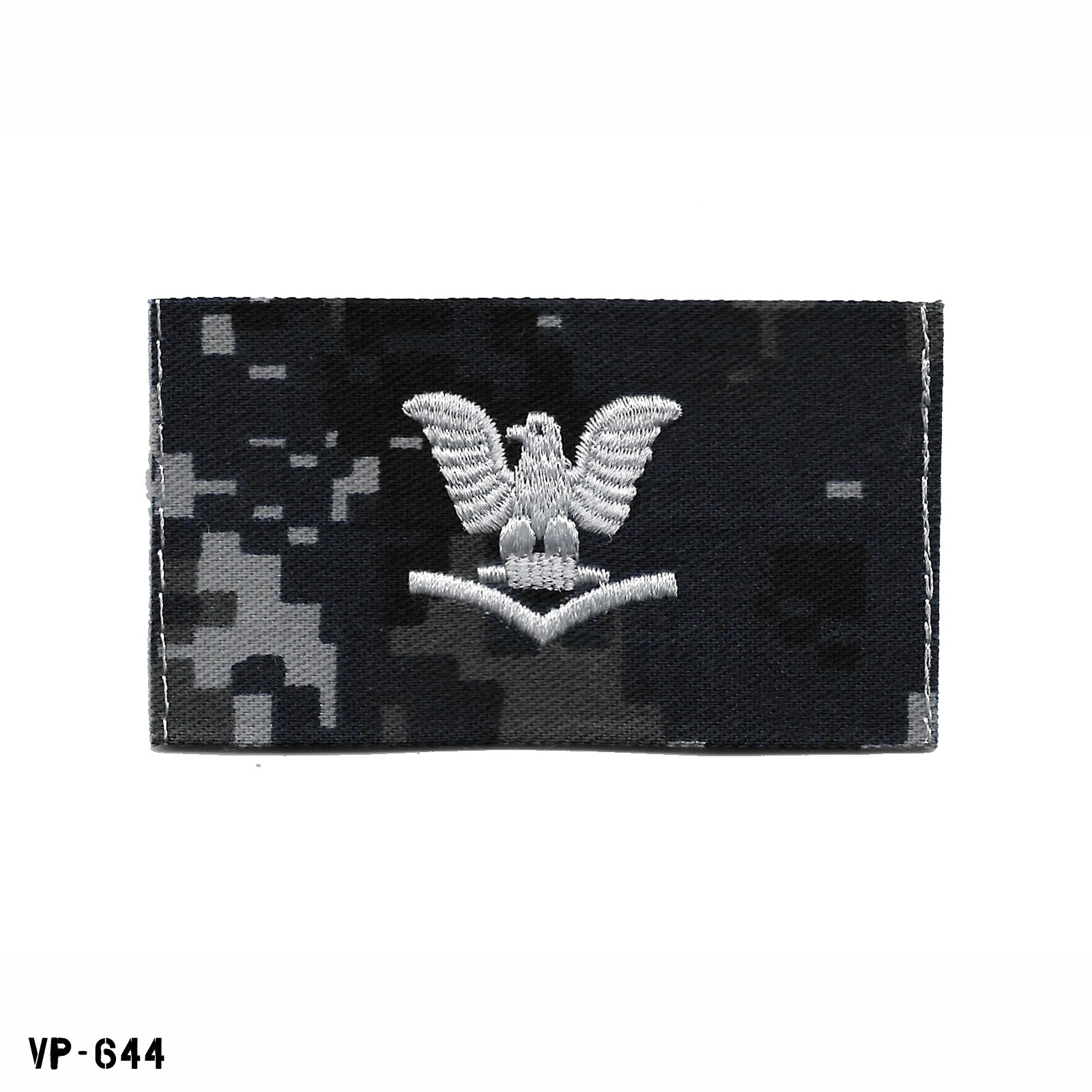 USN NWU BDG Blue Digital Petty Officer Third Class PO3 E-4 Cap Device ...