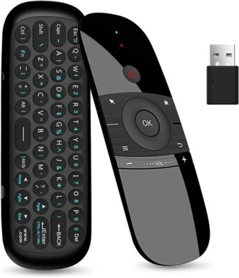 Wireless Remote Control Keyboard IR Remote Air Mouse For KODI Android ...