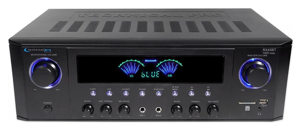 Technical Pro RX45BT Home Theater Receiver 1000w Amplifier Bluetooth USB+Remote | eBay