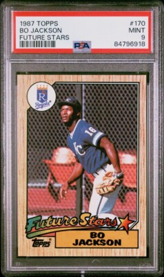 1987 Topps -Bo Jackson Future Stars #170 PSA 9 Mint - QTY Avail | eBay