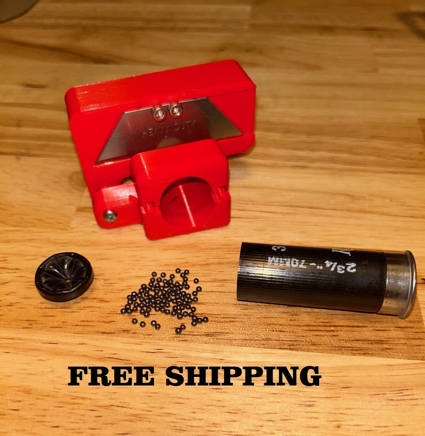 Red - 12ga Shotgun Shotshell Shell Trimmer Crimp Cutter Tool 12 Gauge ...