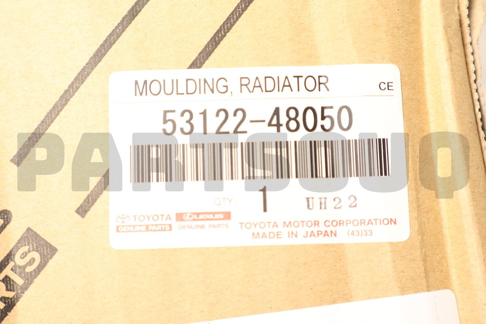 5312248050 Genuine Toyota MOULDING RADIATOR 53122-48050 | eBay
