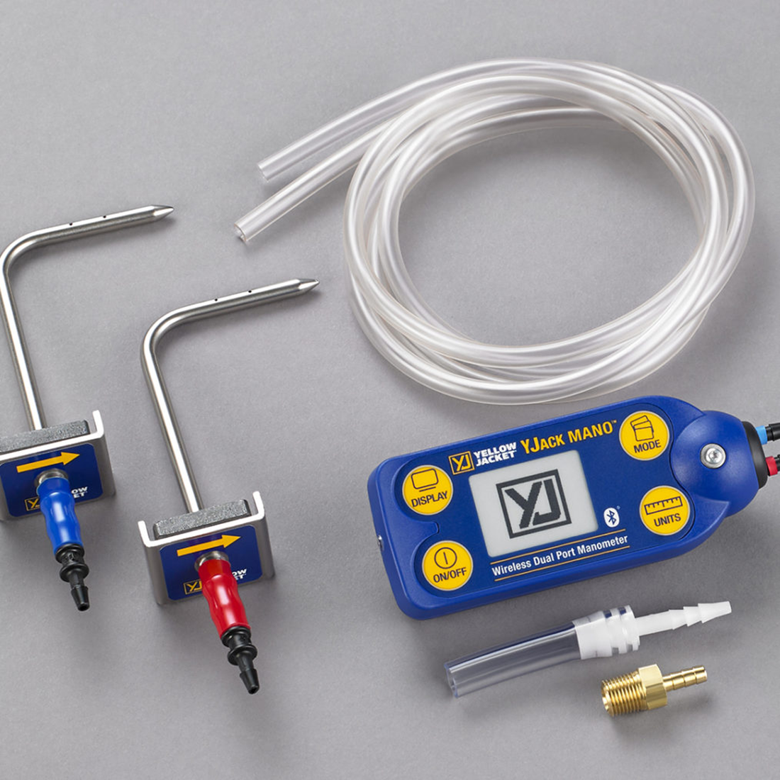 Yellow Jacket 67068 Wireless Dual Port Manometer for sale online | eBay