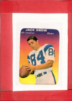 1970 Topps Super Glossy #11 Jack Snow EX Excellent Rams ID:69037 | eBay