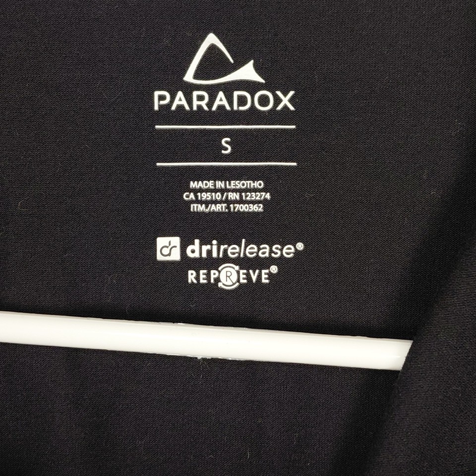 Paradox Base Layer Drirelease Merino Blend Black Womens Small 1/4 Zip ...
