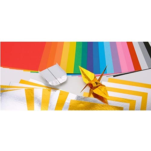 Toyo Origami Paper Single-Sided Single Color 24cm Square Light Blue 50 ...