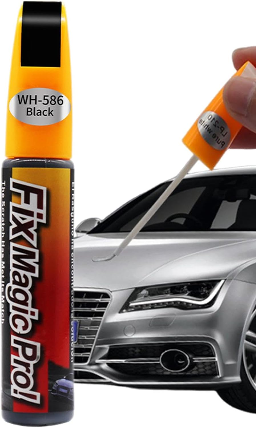 Automotive Paint Black, 12ml Car Paint Scratch Repair - Black/white Car ...