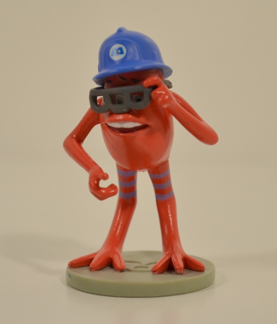 2001 Fungus 2.5" Red Monster PVC Action Figure Disney Pixar Monsters ...