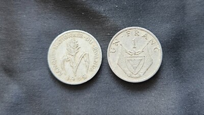 Set of 2: Rwanda 1985 1 franc coins. World coins, African. | eBay