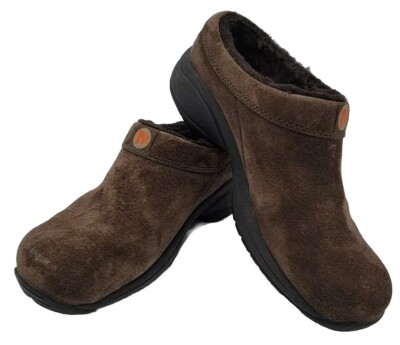 Merrell Primo Chill Chocolate Suede Slides Clogs J63258 Size US 6.5 | eBay