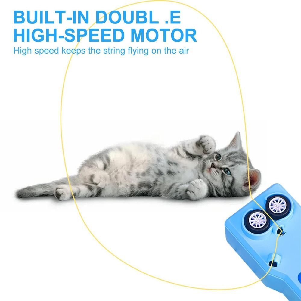 Handheld Pet Toy Plastic Cat Toy New Cat Rope Launcher | eBay