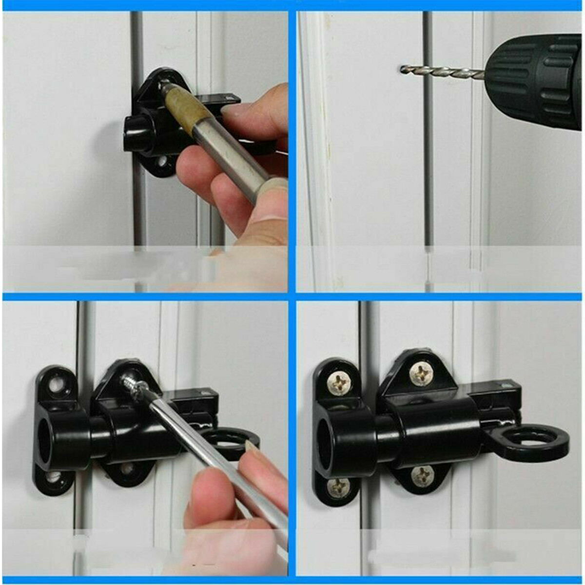 Automatic Door Latch Sprung Ceiling Loft Hatch Lock Catch Tool ...