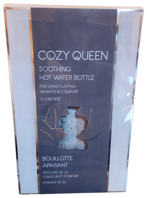 COZY QUEEN Soothing Hot Water Bottle - Size: 2 Liters - NEW in Open Box ...