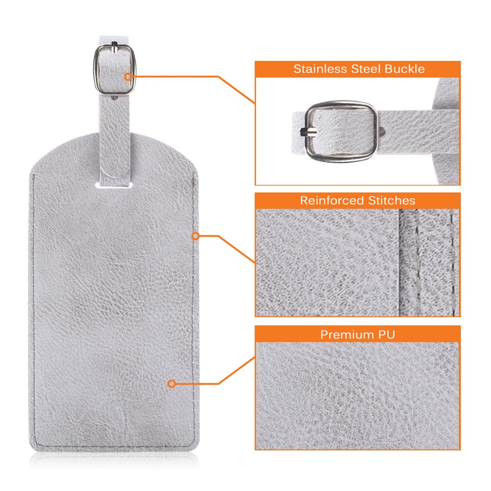 (2 Pack) Luggage Tags Bag Suitcase Identifier Backpack Labels Travel ...