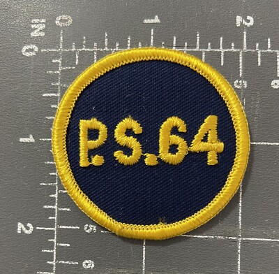 Vintage P.S. 64 Robert E. Simon New York City Patch PS 64 NYC Public ...