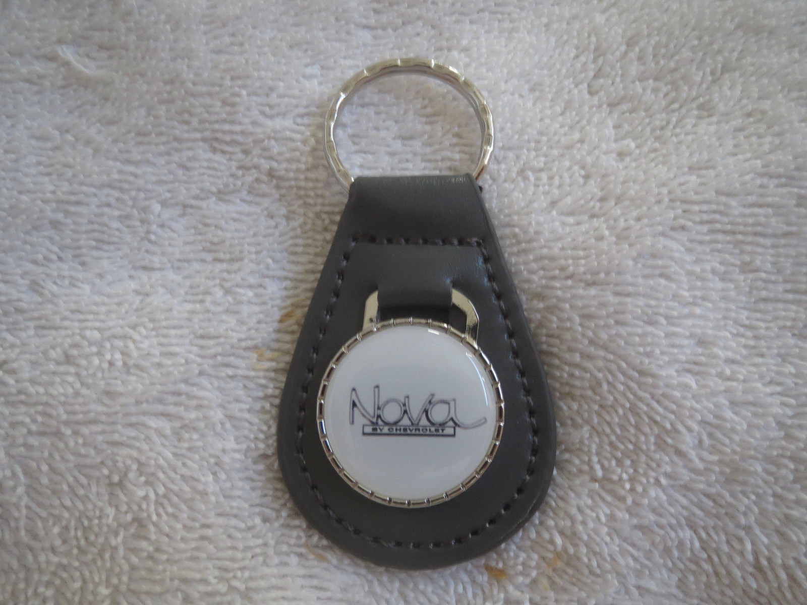 CHEVROLET NOVA "BY CHEVROLET" EMBLEM BADGE LOGO KEYCHAIN KEYRING DARK ...