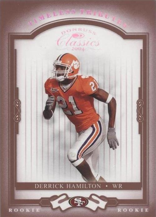2004 Donruss Classics - Rookie Derrick Hamilton #184 Timeless Tributes ...