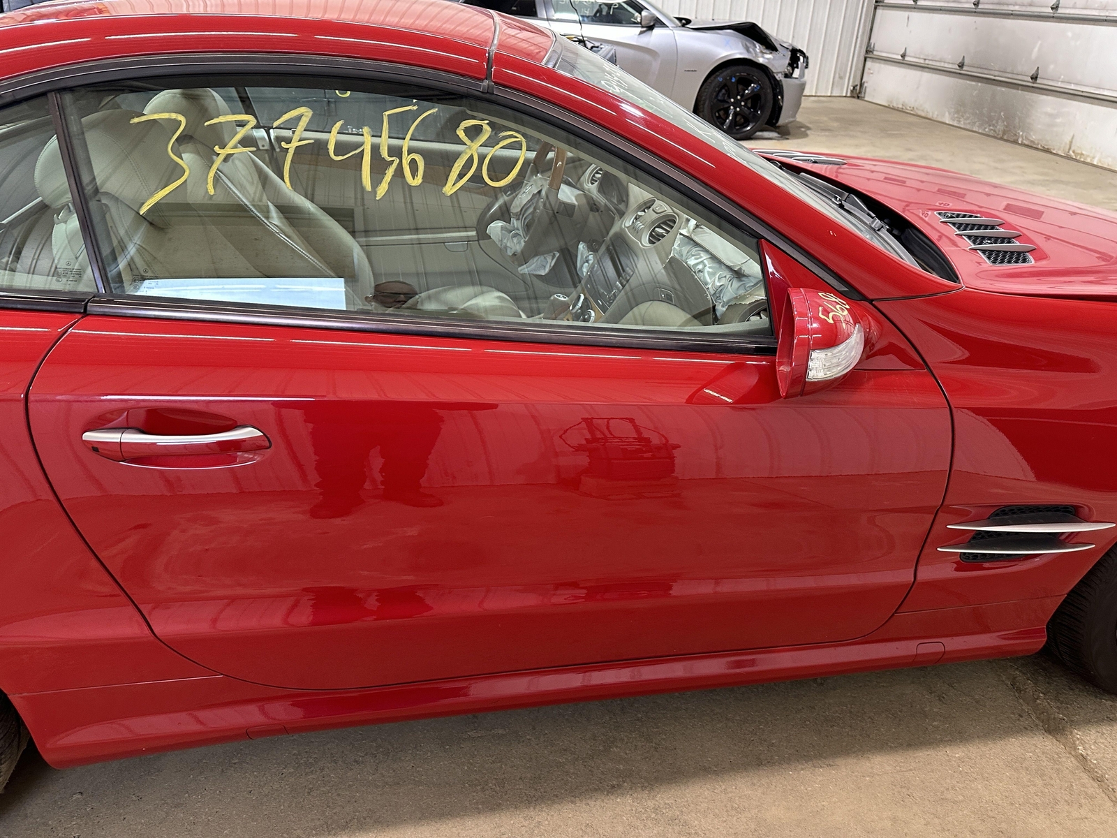 03-06 MERCEDES SL500 PASSENGER RIGHT FRONT DOOR FIRE OPAL RED PAINT ...