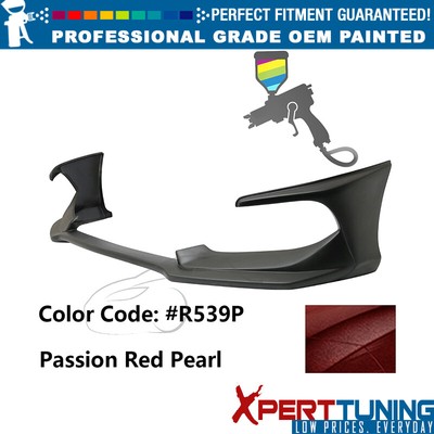 Fits 16-18 Honda Civic Coupe Sedan AVS Style Front Bumper Lip Painted # ...