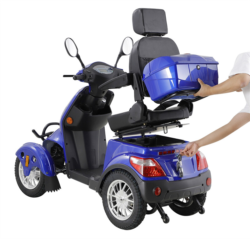 800W Four Wheels Travel Mobility Scooter Motor 60V 20AH Battery for ...
