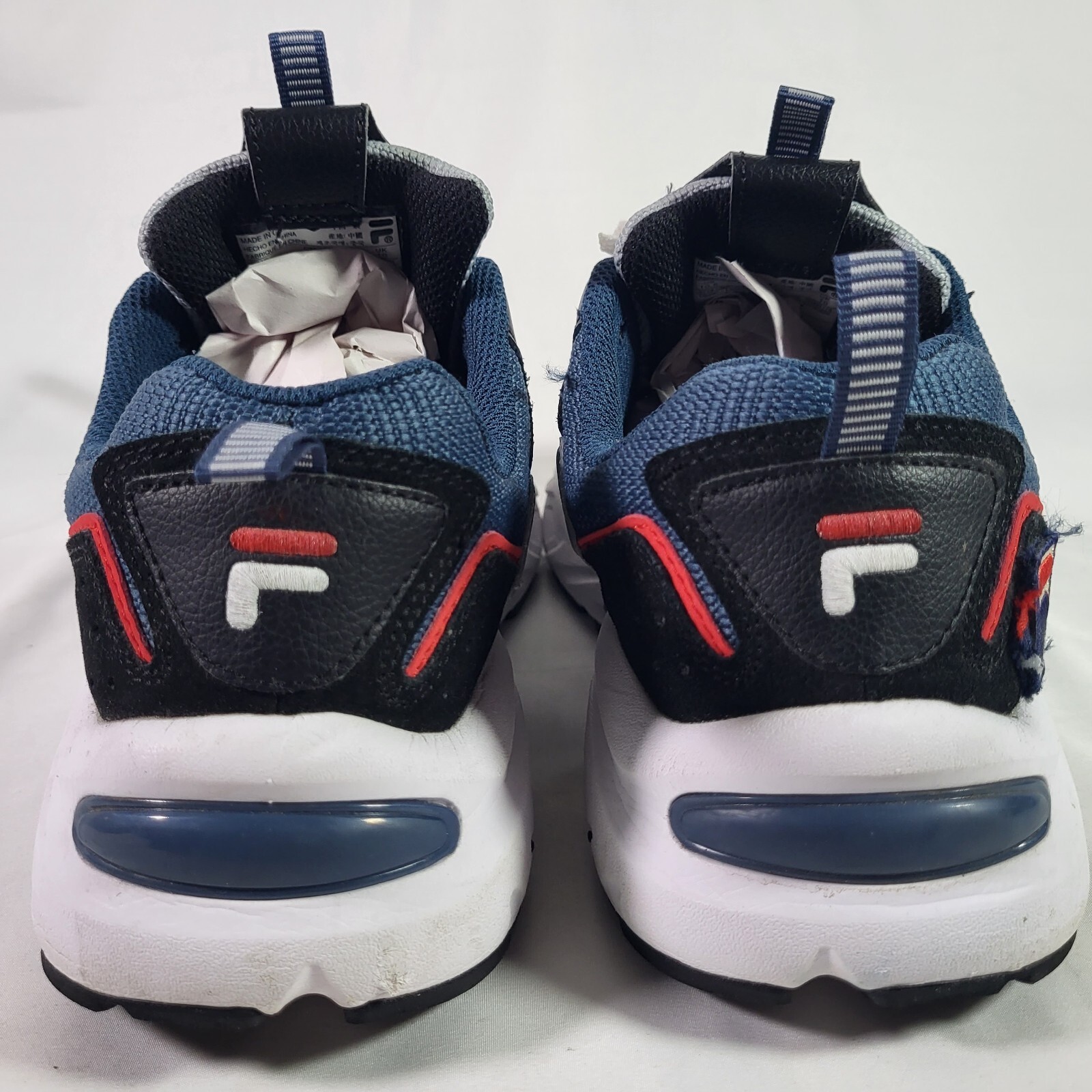 Custom Fila Men's Handpainted multiple logos Shoes si… - Gem