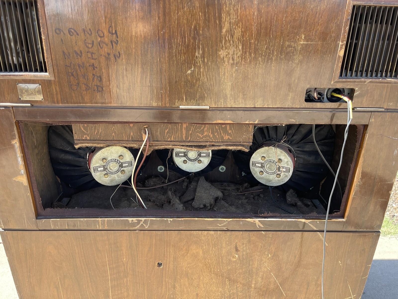 1940’s Decca Decola Radiogram Cabinet Stereo Tube PX25 Amplifier | eBay