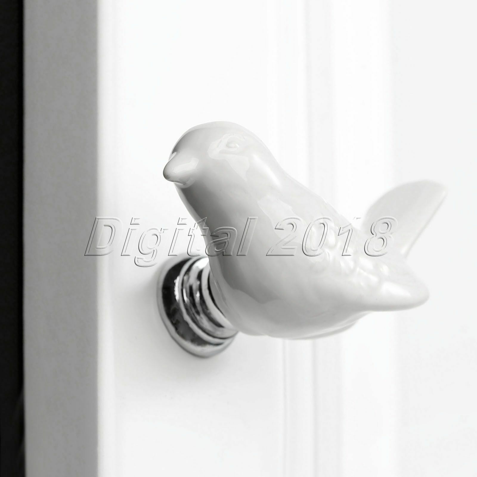 Bird Design Ceramic Kitchen Door Pull Handle Knob Wardrobe Cabinet ...