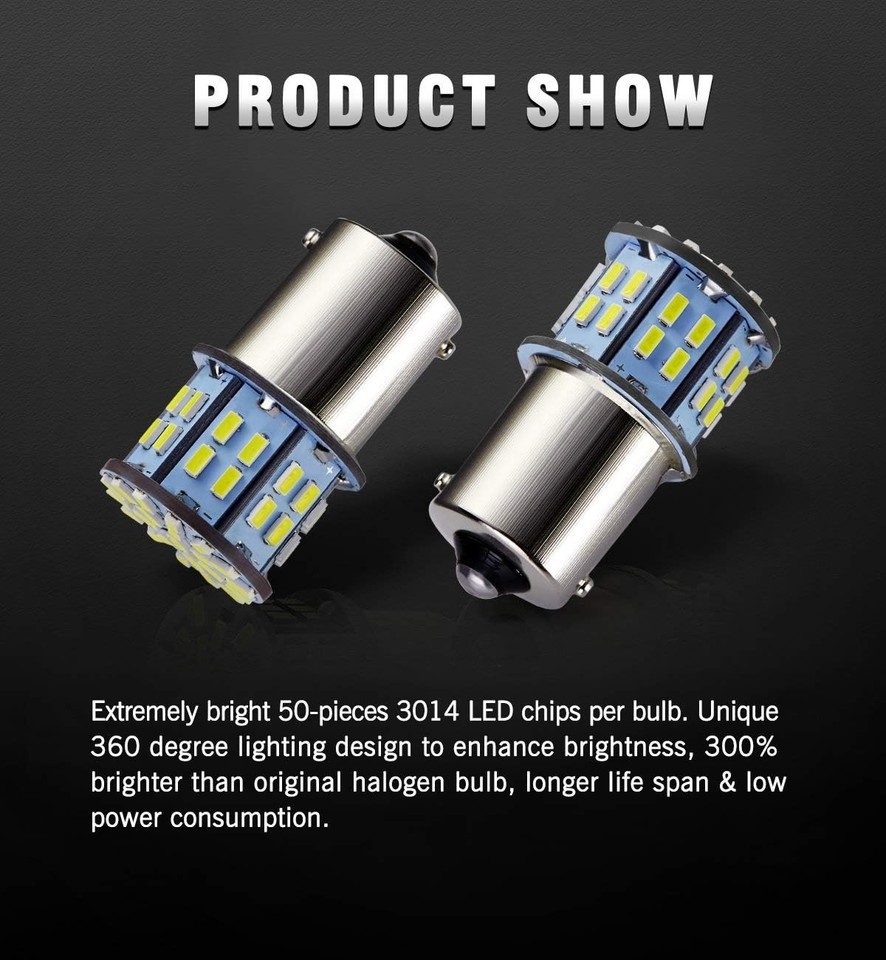 Super Bright 1156 1141 LED Bulbs – 20 Pack for Enhanced Safety in RVs ...