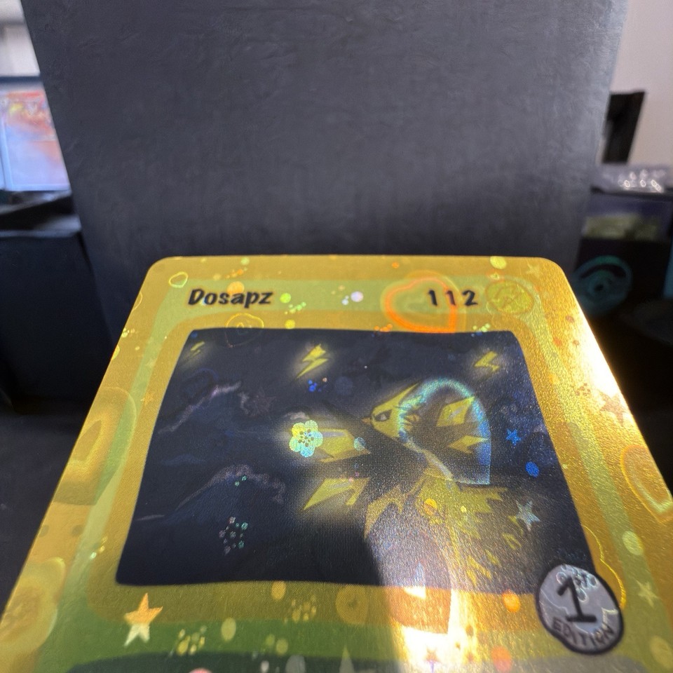 Dosapz POKIDOKI 145 Heart Holo 1ST EDITION Chef Ken Lee Fan Art Zapdos ...