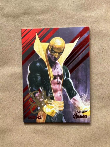 2022 Fleer Ultra Avengers Red Foil Artist 47/63 Iron Fist John Stanko ...