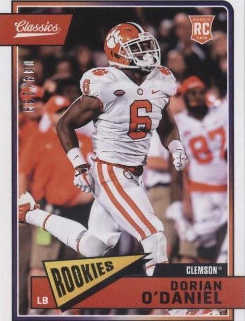 2018 Panini Classics - Rookies Dorian O'Daniel #284 Red Back /299 (RC ...