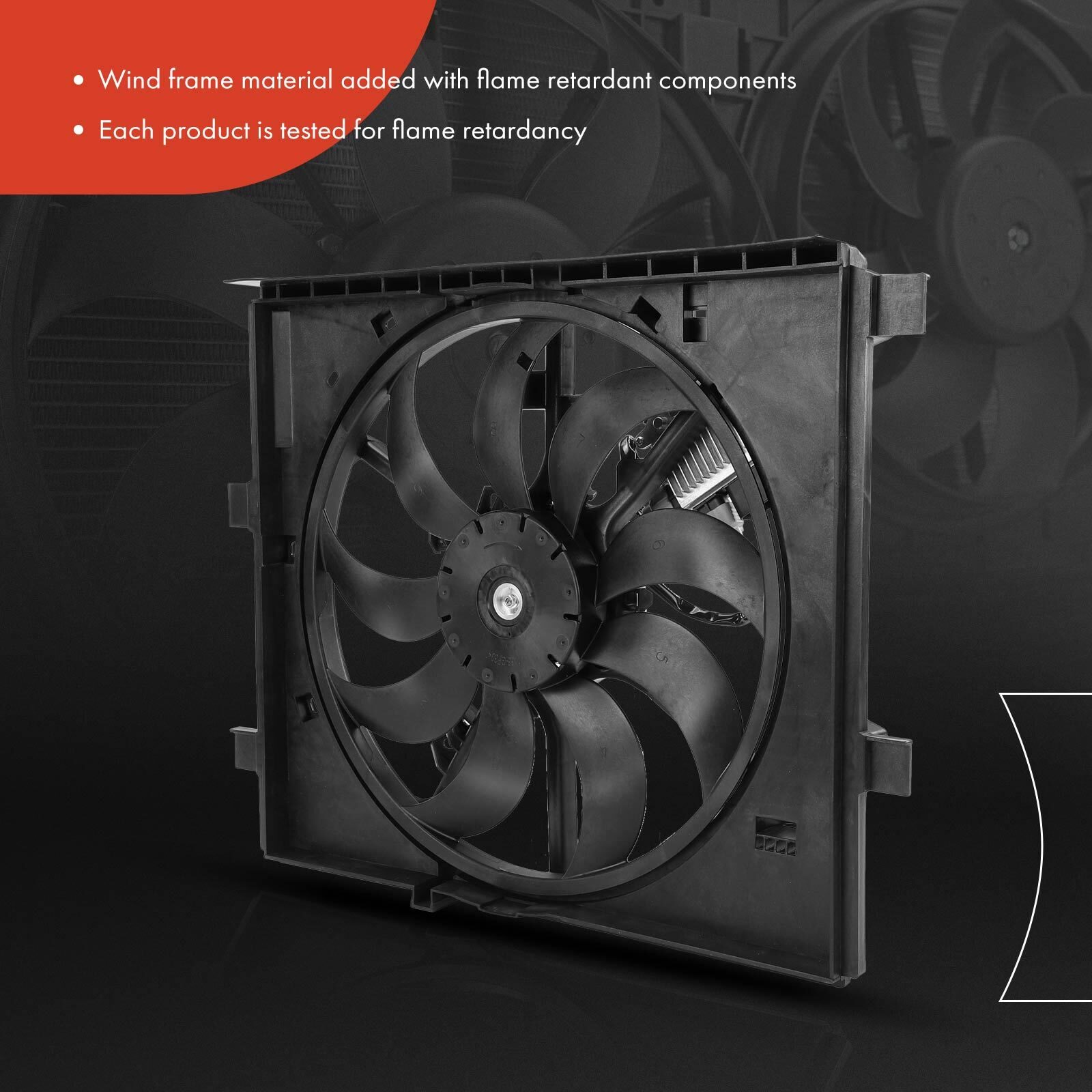 Radiator Cooling Fan Assy w/ Control Module for Nissan Juke 2015 2016 ...