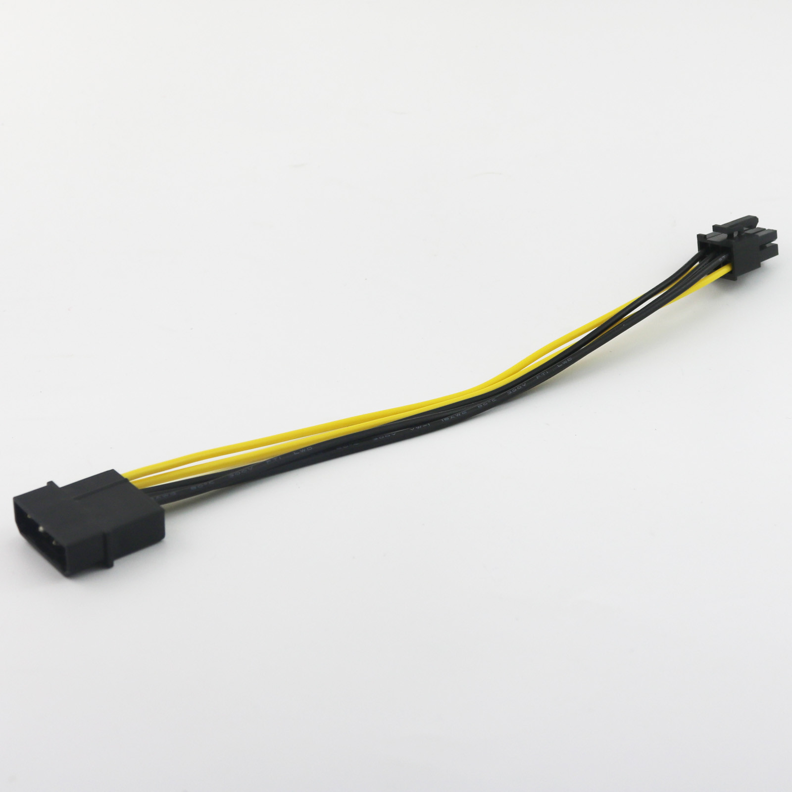 1x 4 Pin Molex to 6 Pin PCI-Express PCIE Video Power Adapter Cable ...