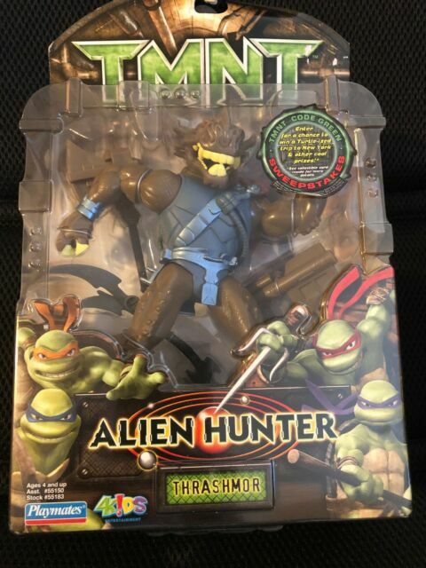 Year 2007 Teenage Mutant Ninja Turtles TMNT Alien Hunter 7 Inch Figure ...