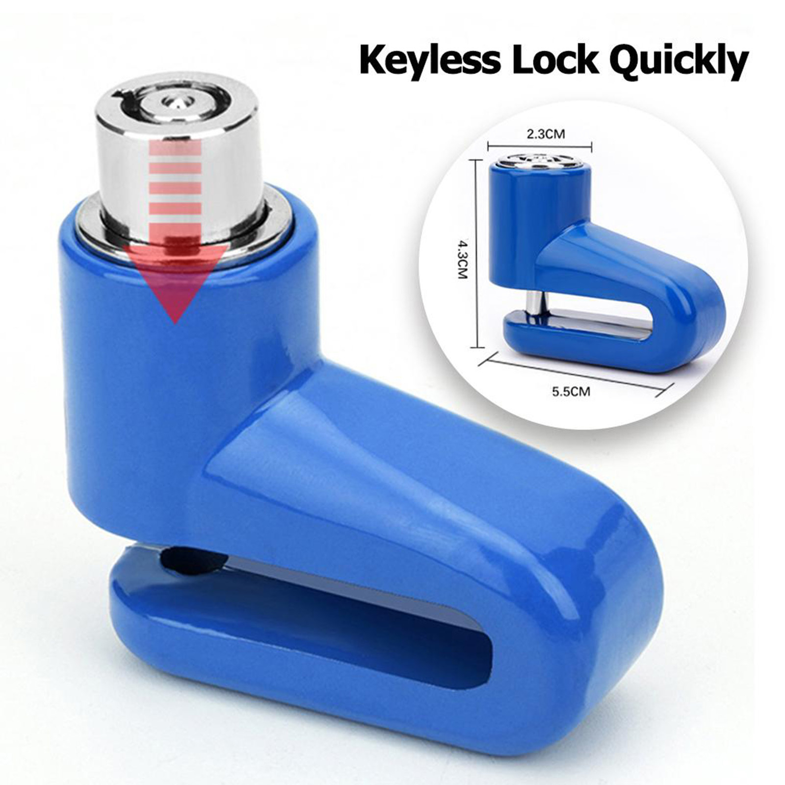 Motorcycle Lock Durable Wear-resistant Brake Disc Lock Reminder Rope ...