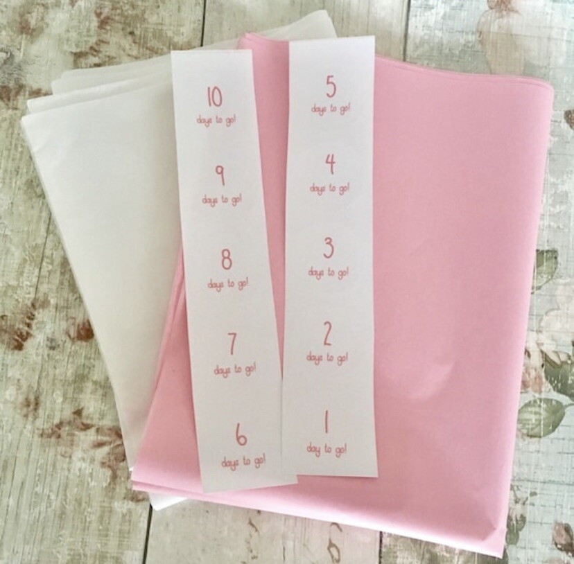 Wedding Birthday Countdown Gift Box Kit Bride To Be Advent Calendar ...