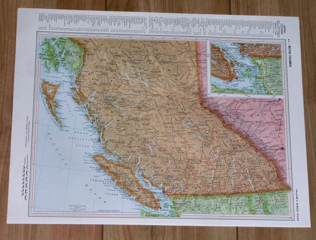 British Columbia World Map