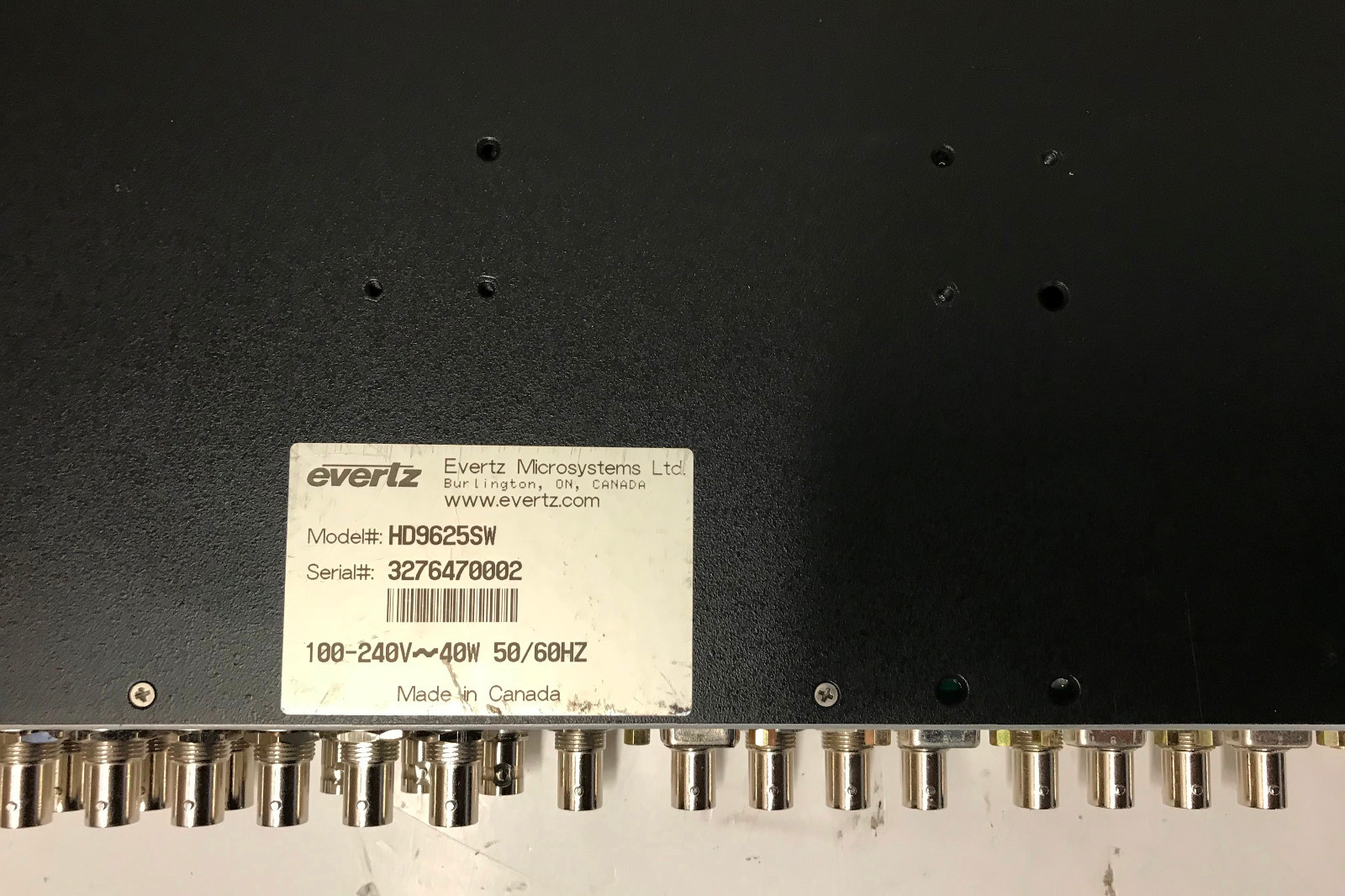 Evertz HD Master Switcher HD9625SW for sale online | eBay