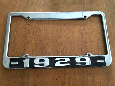 1929 License Plate Frame vintage | eBay