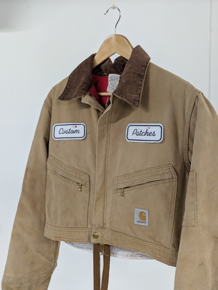 Personalised Sew-On Name Patch – White / Black Stitch – Custom Text ...