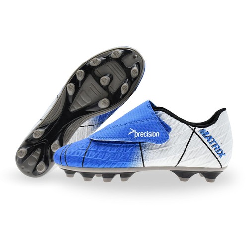 Precision Matrix Junior Football Boots FG 2 Blue/White/Black 2 Blue ...