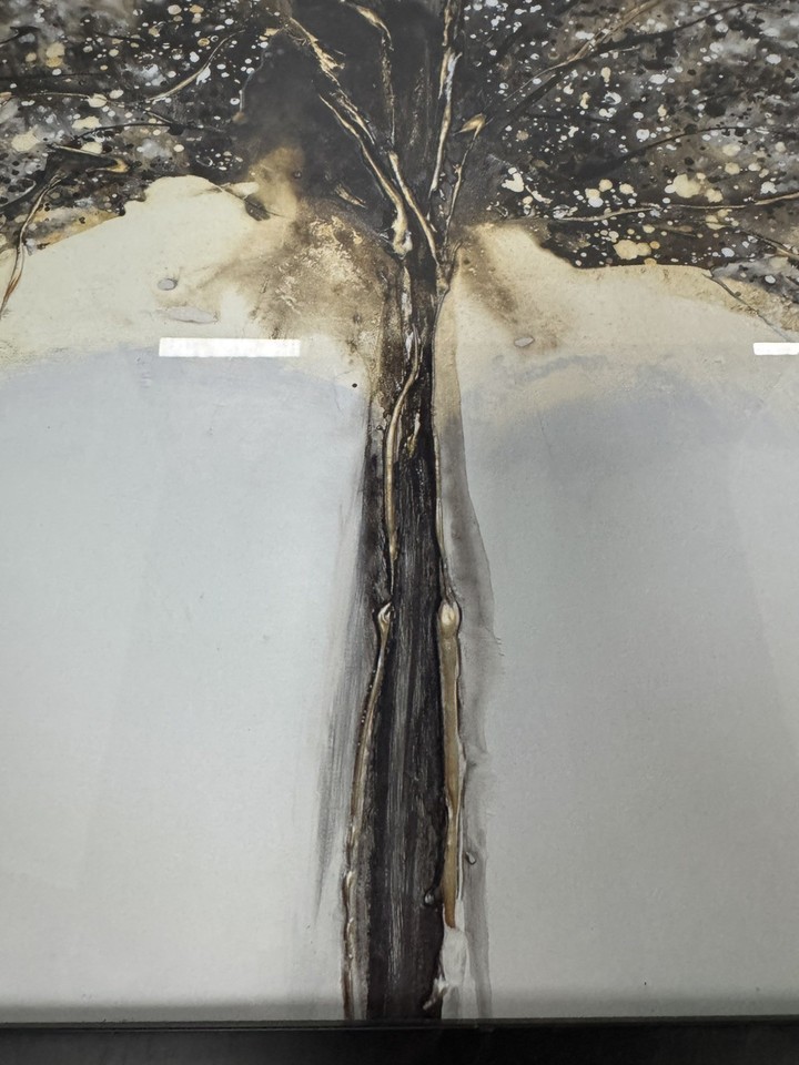 Winter Tree By Caroline Ashwood Picture Framed 51cm Square | eBay UK