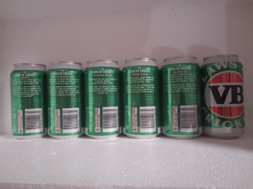 VB Victoria Bitter Rules of Cricket 5 Beer Can Set + Face Can | eBay