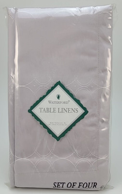 WATERFORD Table Linens Ballet Icing Oval NAPKINS SET OF 4 - Orchid | eBay