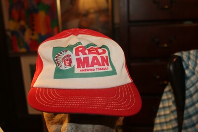 Vintage 1970's RED MAN Chewing Tobacco Truckers Hat Baseball Cap Unworn ...