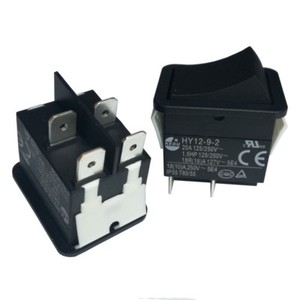 KEDU 2Pc HY12-9-2 4Pins 125V On Off Pushbutton Rocker Switch for Power ...