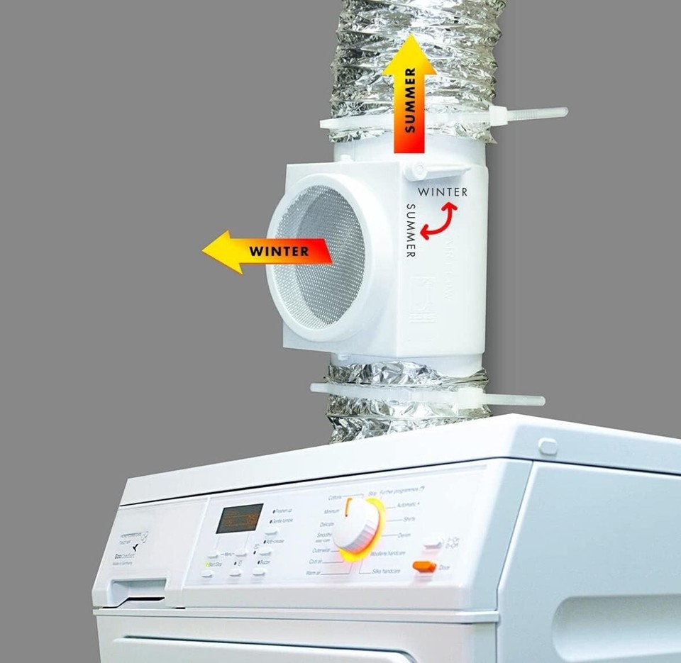 Dundas Jafine CHK100 Dryer Vent Heat Keeper Fits All 4-Inch Ducts ...