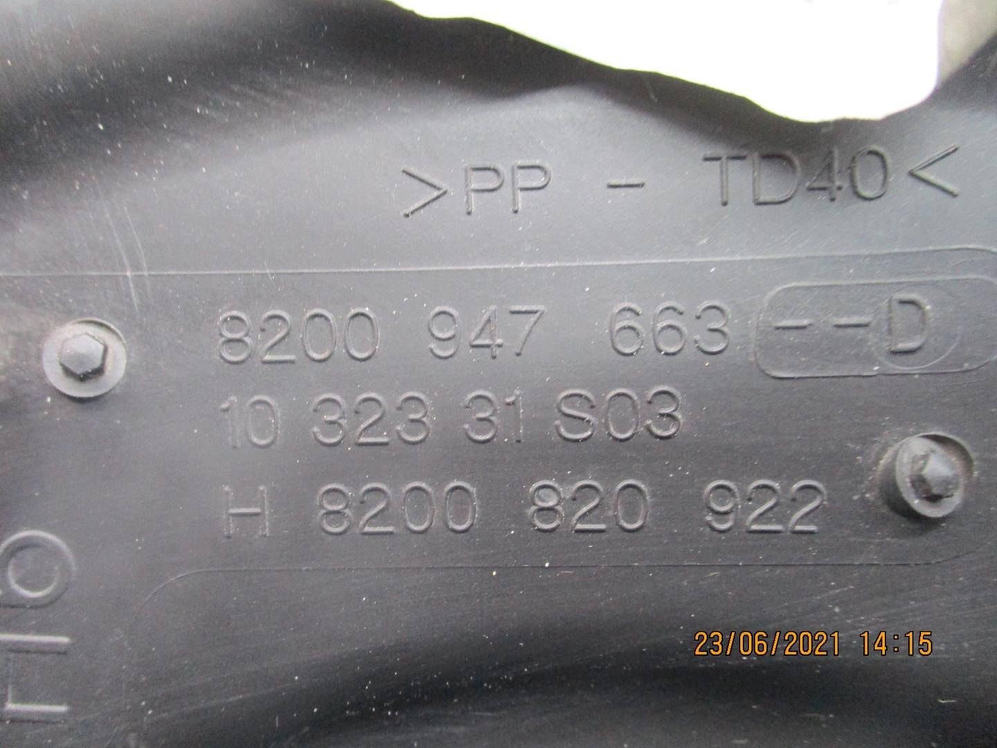 8200947663 LUFTFILTERHALTERUNG / 99906 FÜR RENAULT SCENIC III 1.5 DCI ...