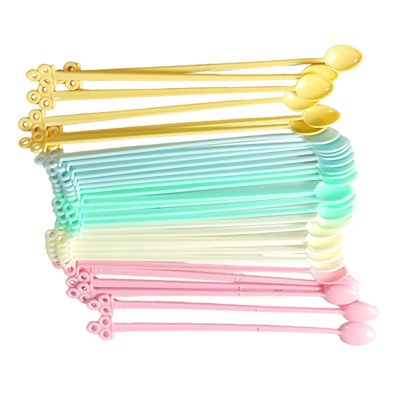 60Pcs Milkshake Spoon Flatware Cutlery Set Tea Spoon for Bar Party ...